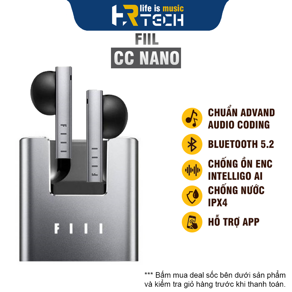 Tai Nghe Không Dây True Wirless FiiL CC Nano Phiên Bản Quốc Tế Bluetooth 5.2 Kết Nối Đa Điểm ...