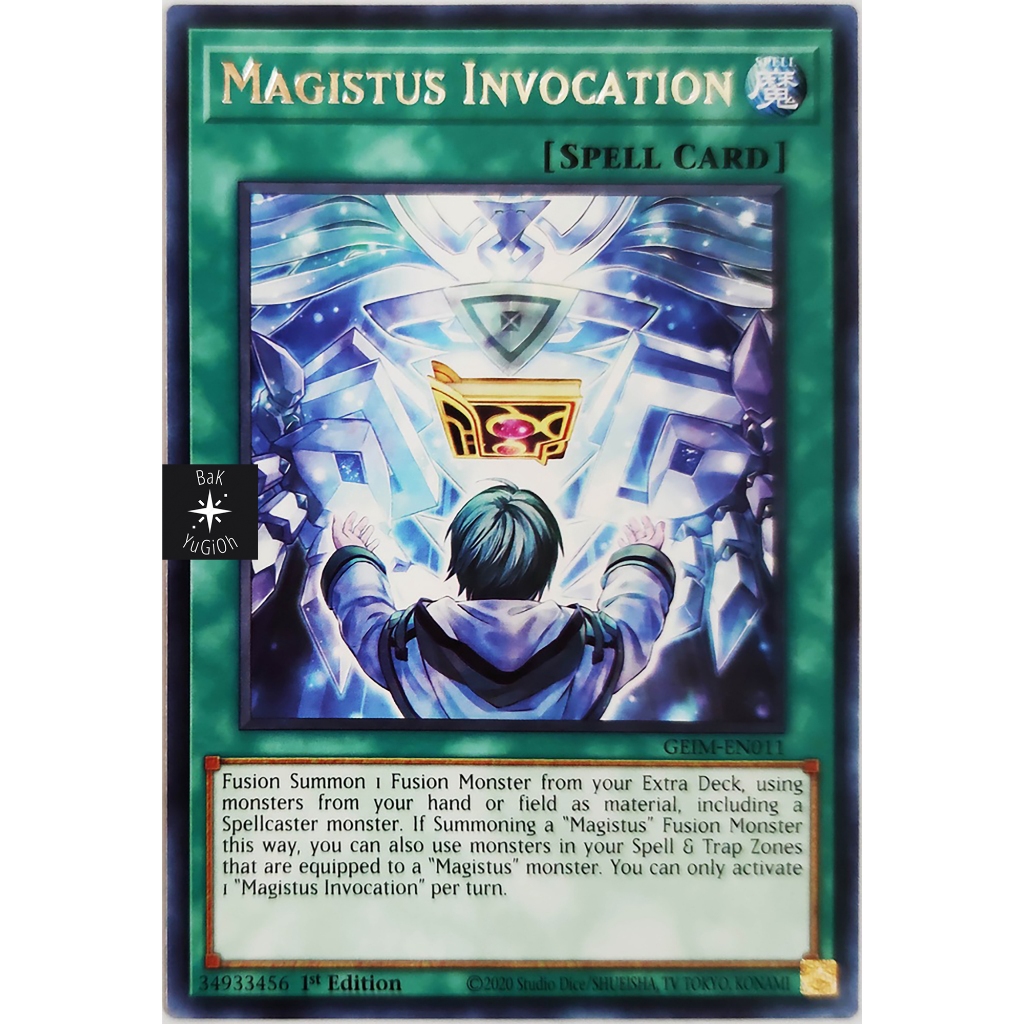 [BaK Yugioh] Magistus Invocation |EN| Rare [Chính Hãng] | Shopee Việt Nam