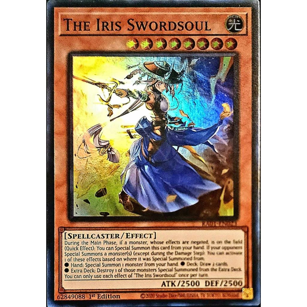 ra01 Lá bài thẻ bài Yugioh The Iris Swordsoul - super ultra secret ...