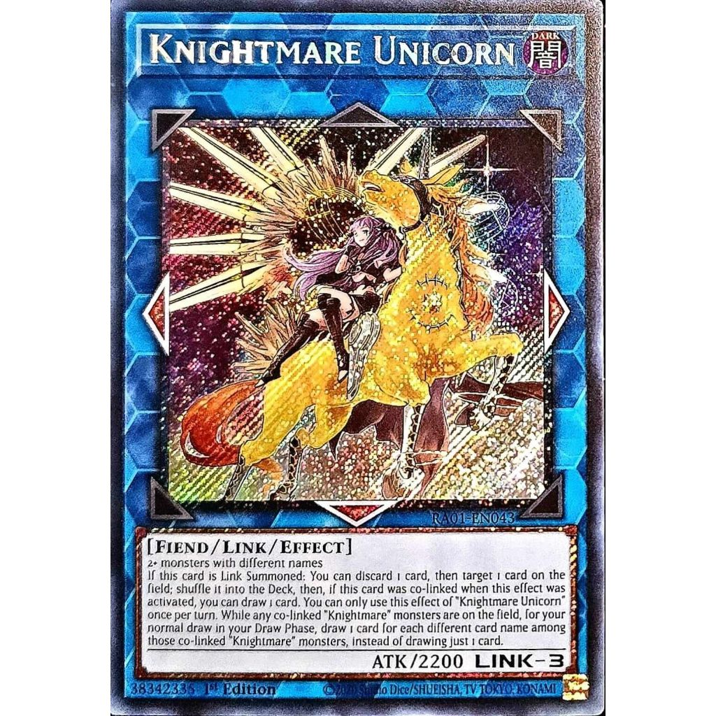ra01 ( Alternate Art ) Lá bài thẻ bài Yugioh Knightmare Unicorn - ultra ...