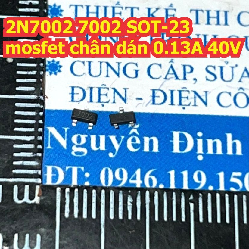 50 con 2N7002 7002 SOT-23 mosfet chân dán 0.13A 40V kde0253 | Shopee Việt Nam