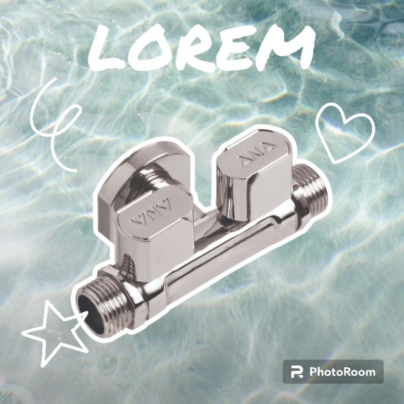 Van nước 3 ngã 2 khóa riêng biệt (3 ren ngoài, size 21mm)chính hãng ANA ...