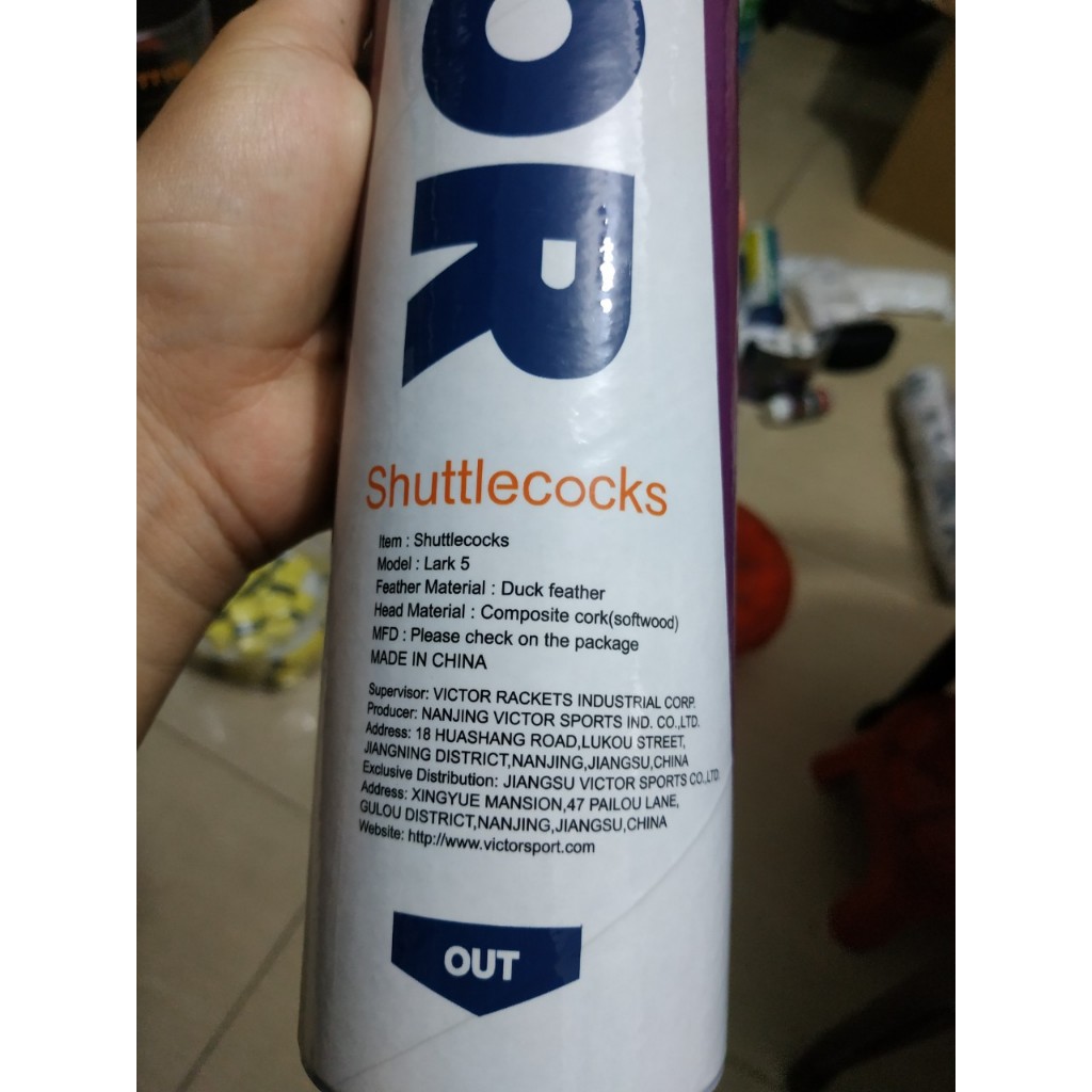 Ống cầu lông Victor tím Lark 5 CHÍNH HÃNG - 12 quả | Shopee Việt Nam