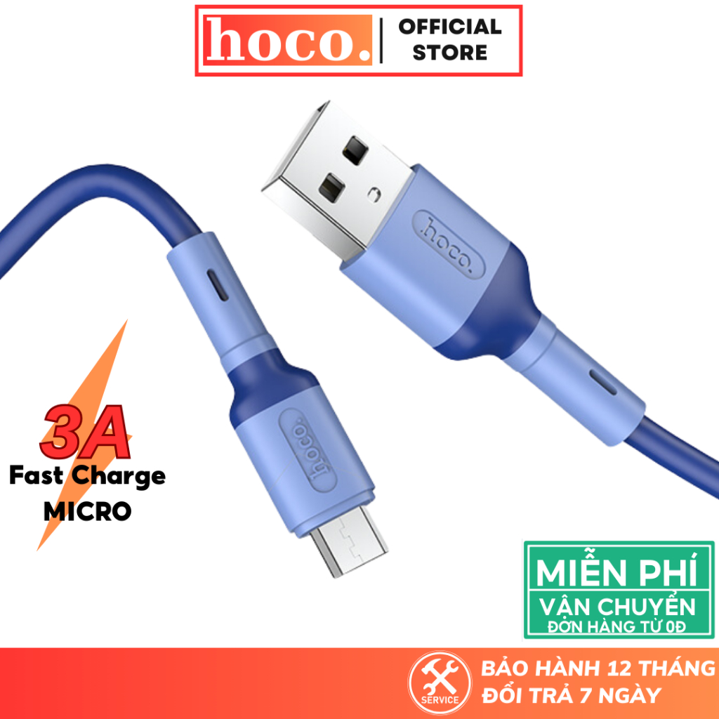 Dây sạc nhanh Micro Hoco chính hãng Cáp hỗ trợ sạc nhanh cho dòng ...