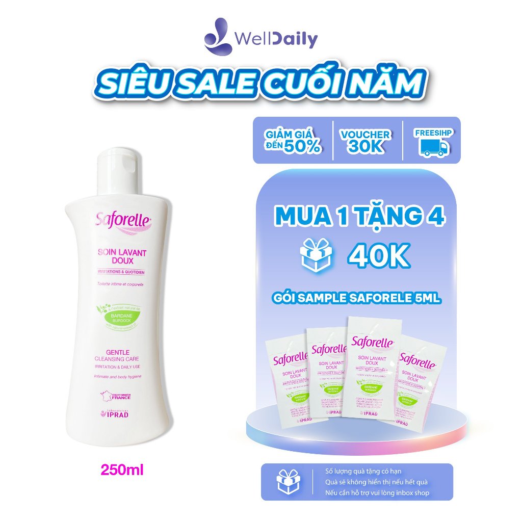 Dung Dịch Vệ Sinh Saforelle Gentle Cleansing Care 250Ml - Hàng Chính ...