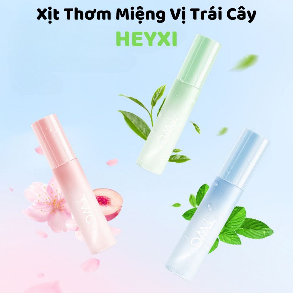 Xịt Thơm Miệng Trái Cây Hàn Quốc HEYXI Chính Hãng Sịt Thơm Miệng Men Vi ...