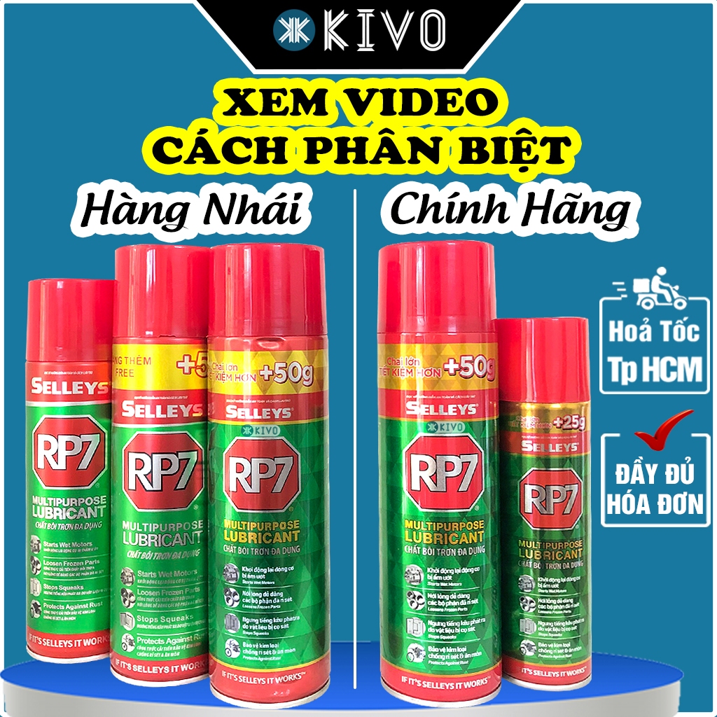 Rp7 CHÍNH HÃNG 350G/175G Selleys Xịt Chống Rỉ Sét - Bình Xịt Dưỡng Sên ...