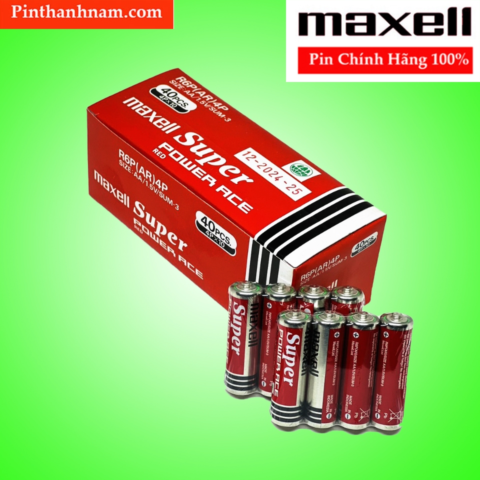 Pin Tiểu AA Maxell R6P Vỉ 4 Viên Chính Hãng Dung Lượng Cao | Shopee ...