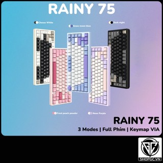 Bàn phím Rainy 75 | Bàn phím cơ Rainy 75 Mạch Xuôi - Led RGB - Kết Nối ...