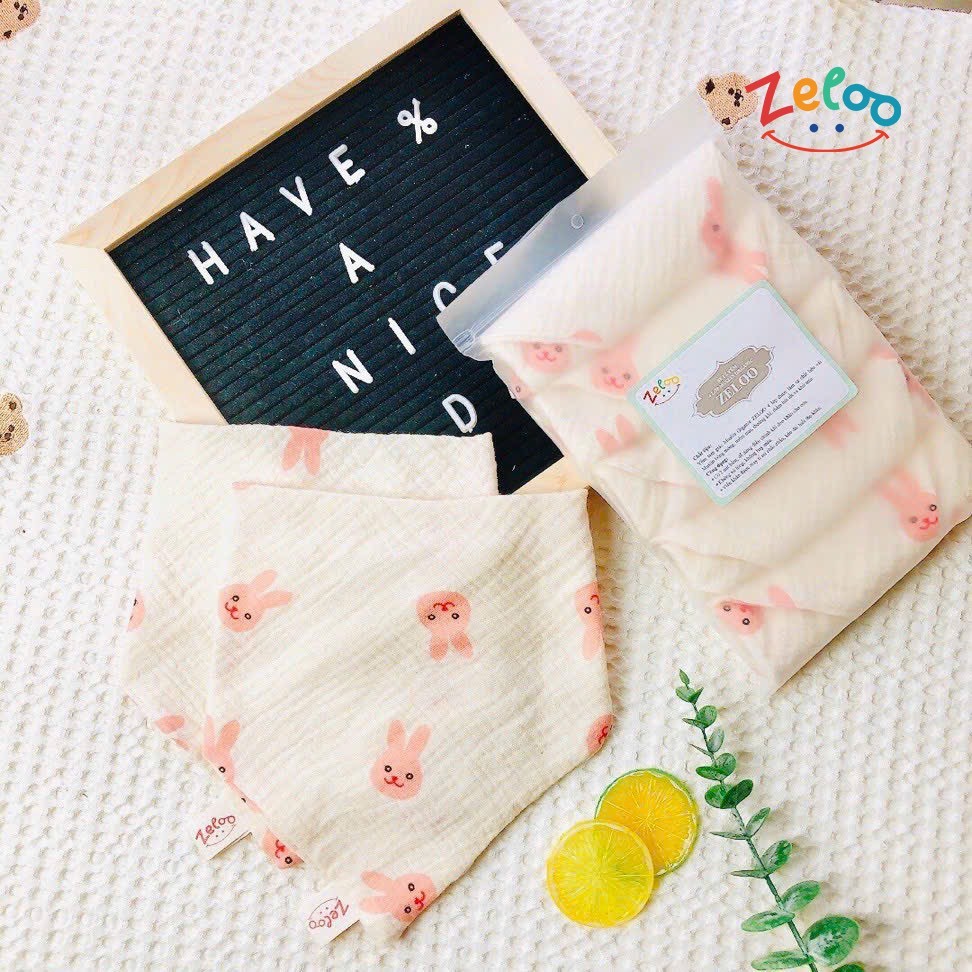 Yếm Muslin Zeloo (5 khăn) | Shopee Việt Nam