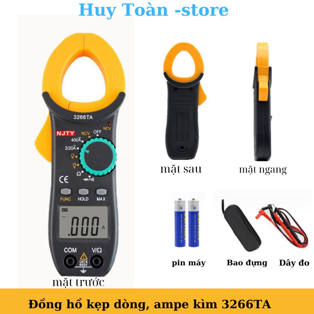 Ampe kìm Đồng hồ kẹp dòng vạn năng NJTY 3266TA | Shopee Việt Nam