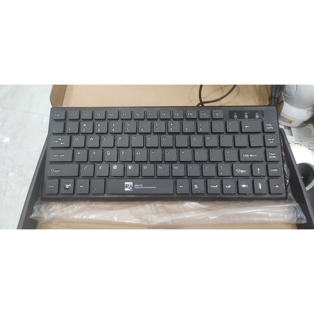 Phím mini R8 KB -1812 đen; 06T | Shopee Việt Nam