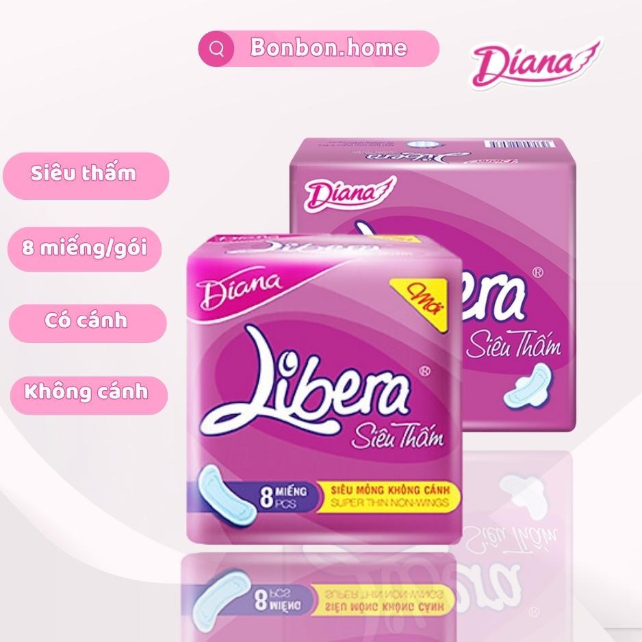 [BVS] Băng vệ sinh Libera Siêu thấm Siêu mòng Cánh/ Không cánh | Shopee ...