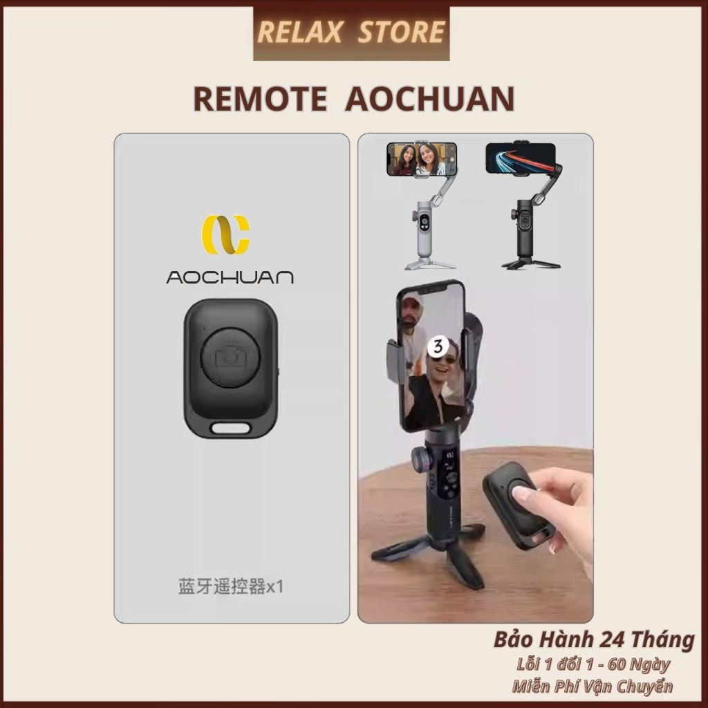 Remote chụp hình chính hãng AOCHUAN cho gimbal | Shopee Việt Nam