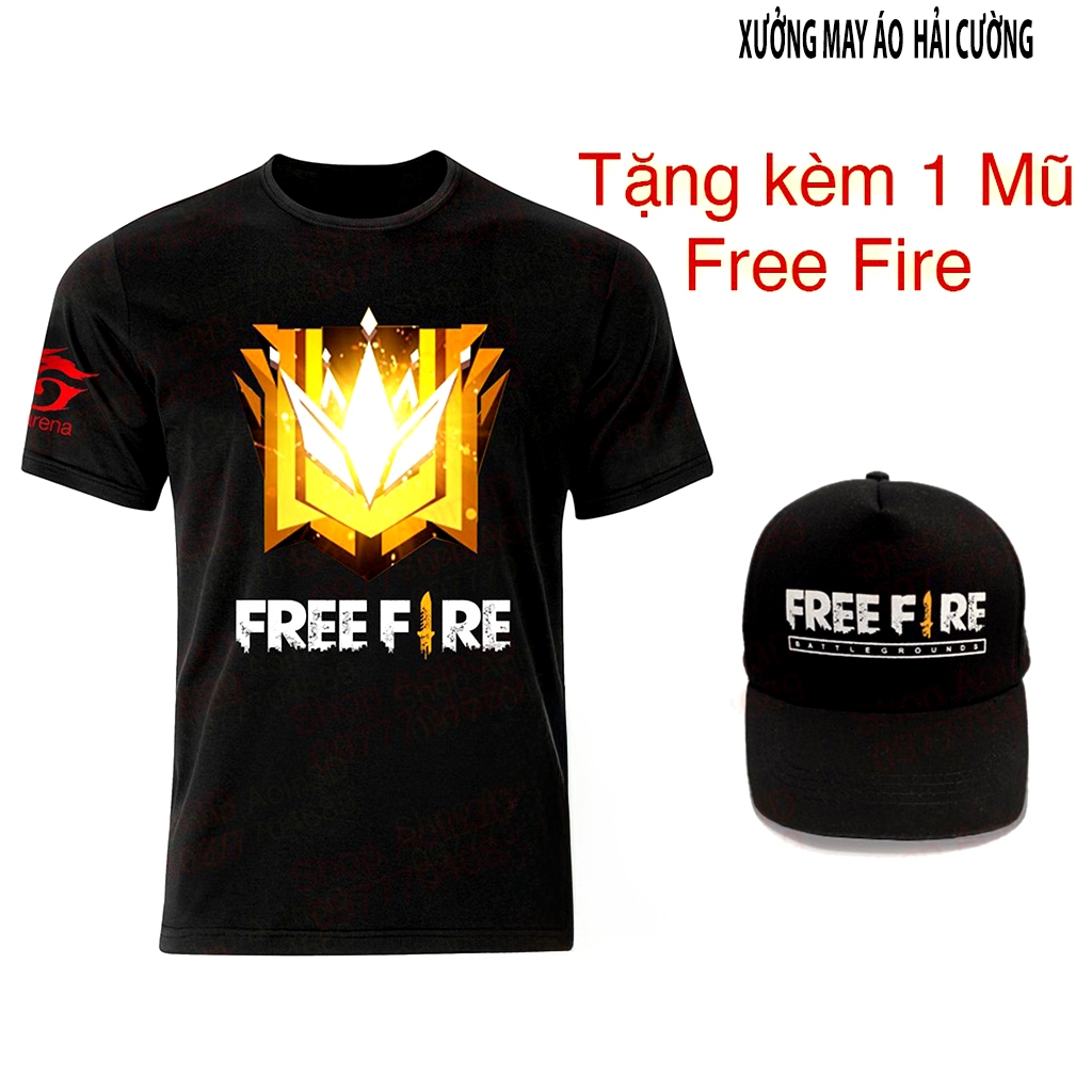 Áo Free Fire Đại Kiện Tướng Tặng kèm Mũ FF | mẫu Đen + Trắng | Shopee ...