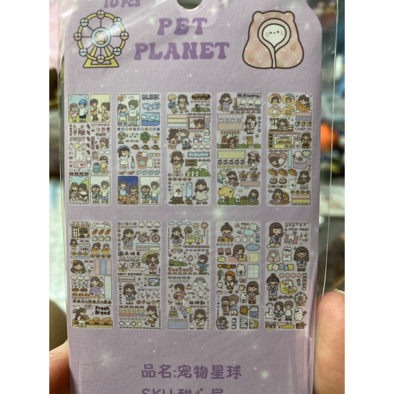 Sticker tai mèo trong set 10 tấm | Shopee Việt Nam