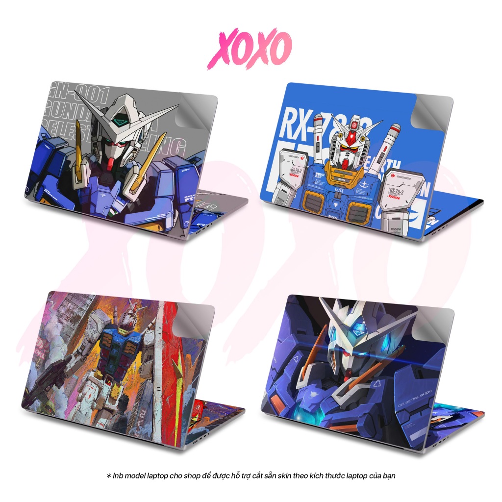 Skin Laptop 30 Mẫu GUNDAM - Miếng Dán Laptop có cho Dell, Hp, Asus ...