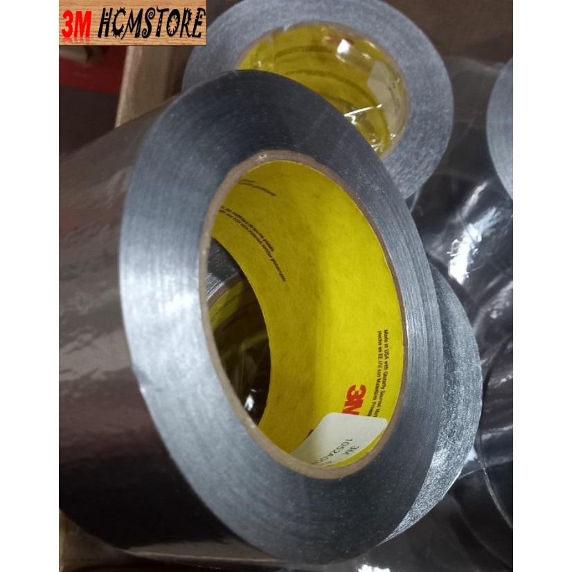 BĂNG KEO NHÔM 3M 425 50mm dài 55met - Băng keo nhôm dẫn nhiệt một mặt cao cấp 3M chịu nhiệt cao ...