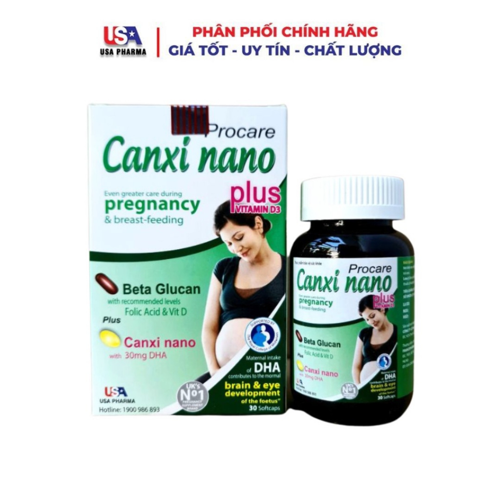 Procare Canxi nano pregnancy giúp bổ sung canxi cho phụ nữ chuẩn bị ...