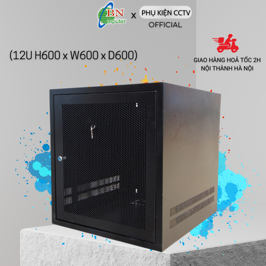 Tủ rack, tủ mạng kỹ thuật 12U D600*H600*W600 | Shopee Việt Nam