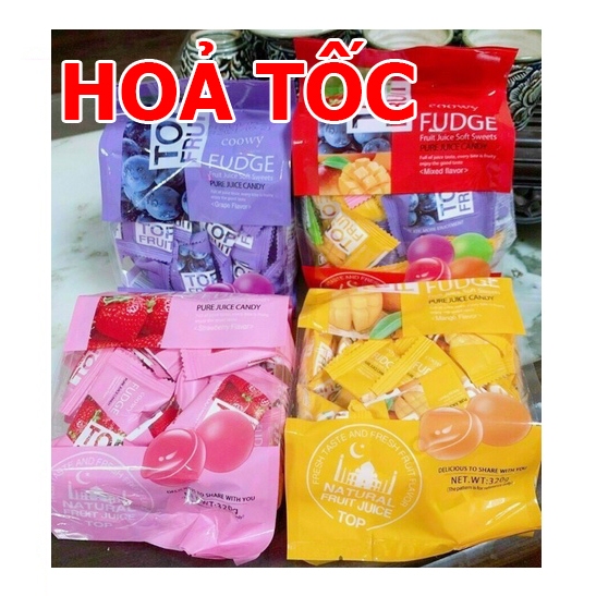 Kẹo dẻo TOP FRUIT COOWY Mix Vị gói 320g | Shopee Việt Nam