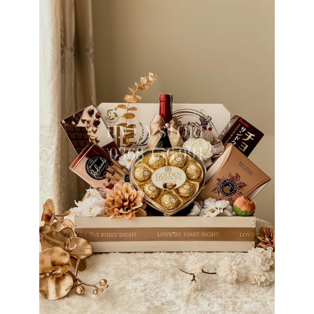 Giỏ Quà Tết 2024 Cao Cấp Sang Trọng tặng quà doanh nghiệp, đồng nghiệp, người thân ý nghĩa Hy Hy ...