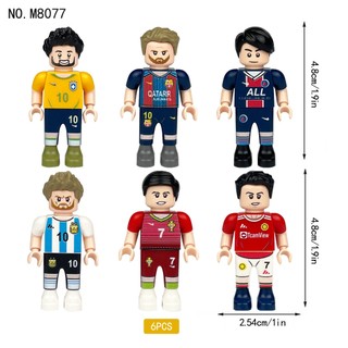 Mô hình lego mini cầu thủ bóng đá Ronaldo Messi Neymar | Shopee Việt Nam
