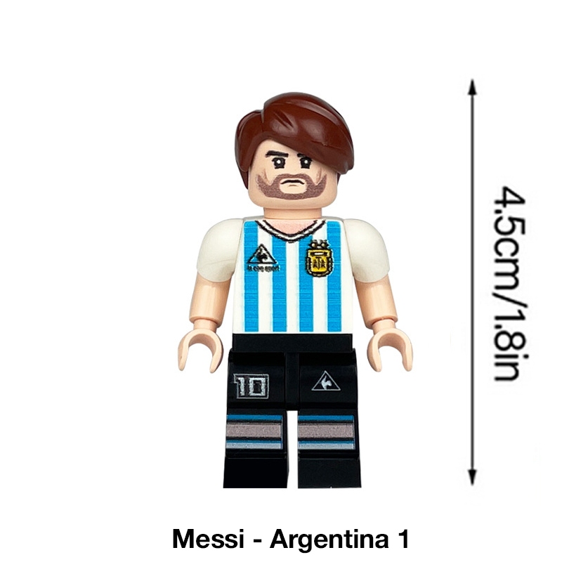 Mô hình lego mini cầu thủ bóng đá Ronaldo Messi Neymar | Shopee Việt Nam