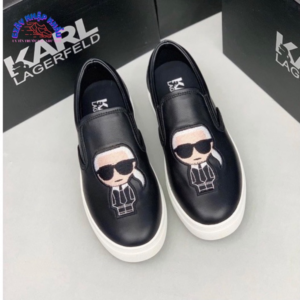 Giầy slipon Karl dân chơi logo thêu chữ ký LA - Giày Karll ông già đeo ...