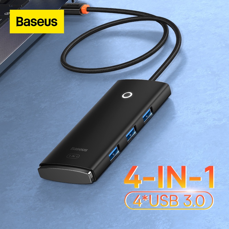 Hub chuyển đa năng Baseus USB/Type C to 4*USB3.0 25cm ( Lite Series 4 ...