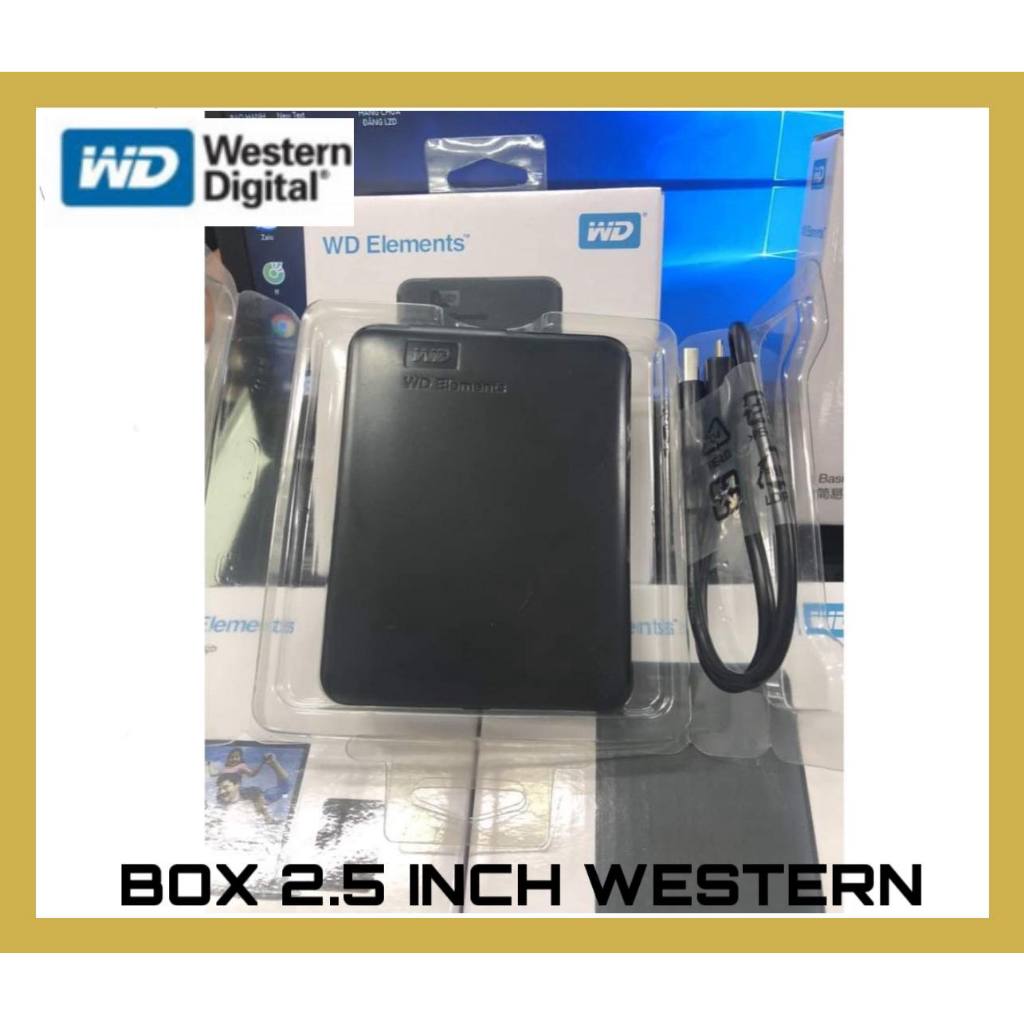 Hộp đựng ổ cứng di động HDD, SDD box 2.5 in Western USB 3.0 | Shopee ...