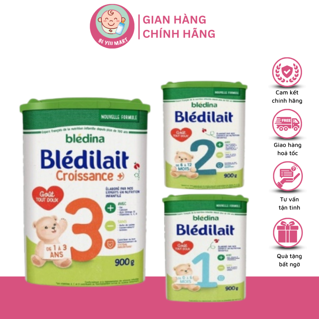 Sữa Công Thức Bledilait/bledina Pháp Đủ Số 1-2-3-4 Mẫu Mới 2024 ( 900g ) | Shopee Việt Nam