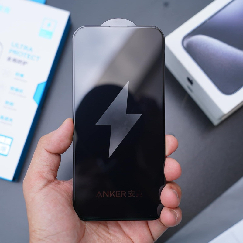 Cường lực iP 15 Series chính hãng Anker iP 15, 15 Pro, 15ProMax ...