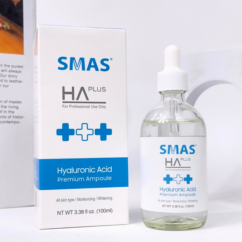 Serum Cấp Ẩm SMAS HA Plus Hyaluronic Aicd Premium Ampoule 100ml | Shopee Việt Nam
