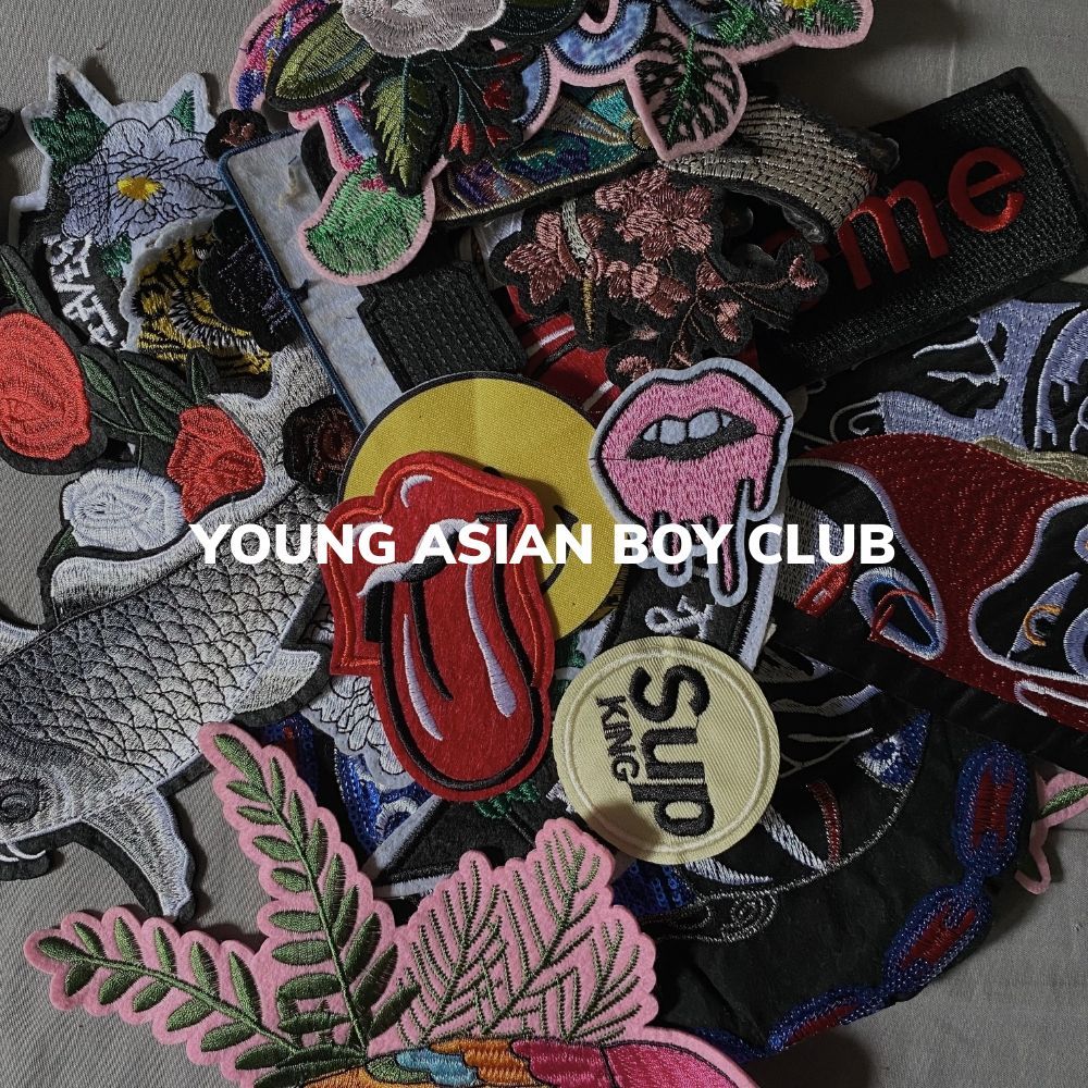 Quà tặng Sticker Vải, Ủi, May khâu quần áo - Young Asian Boy Club - bộ ...