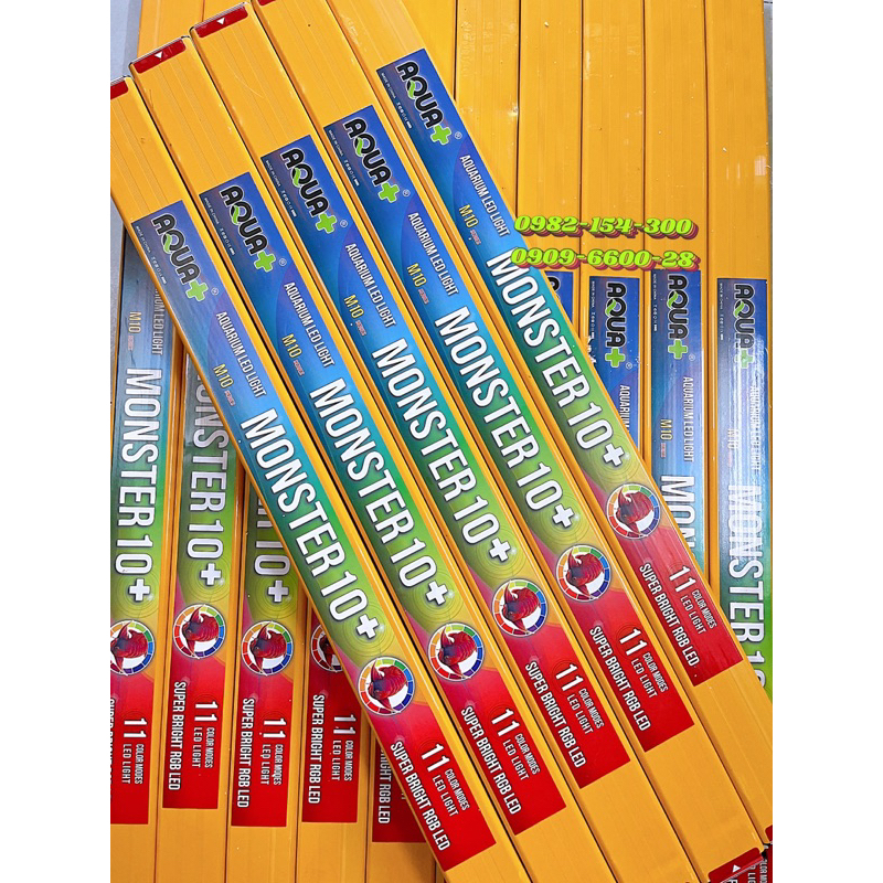 ĐÈN LED 11 CHẾ ĐỘ AQUA+ MONSTER M10+ DÀNH CHO TẤT CẢ LOẠI CÁ | Shopee ...