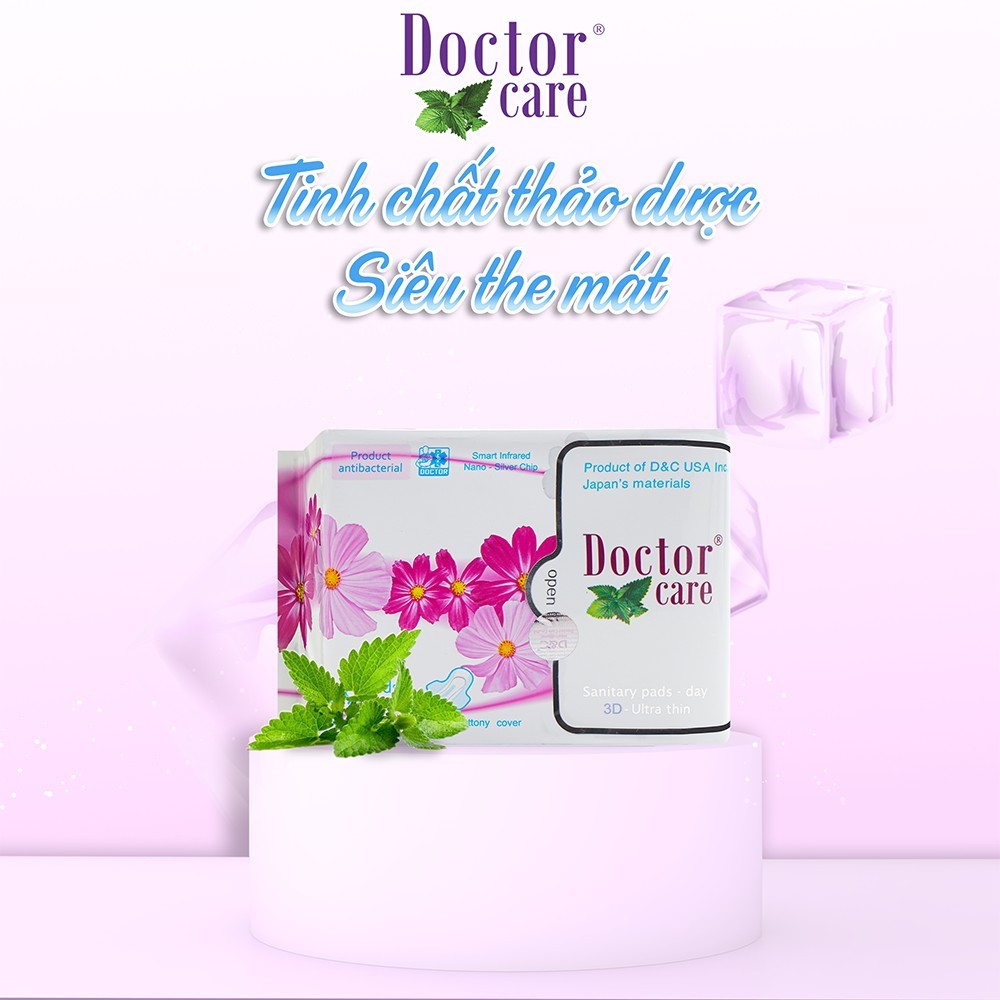 Combo 50 gói Băng vệ sinh thảo dược D&C Doctor Care ban ngày 24cm ...