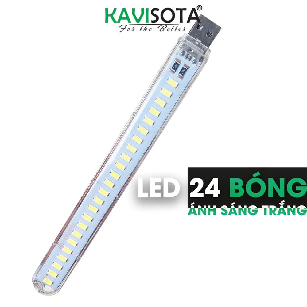 Đèn LED USB 24 Bóng KAVI 5V 12W đa dụng chất liệu nhựa, phù hợp cho đọc sách và đèn laptop (1 ...
