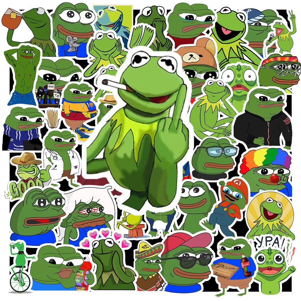 Set 50 Cái Sticker Kermit Chống Nước, Hình Dán Kermit The Frog, Decal ...