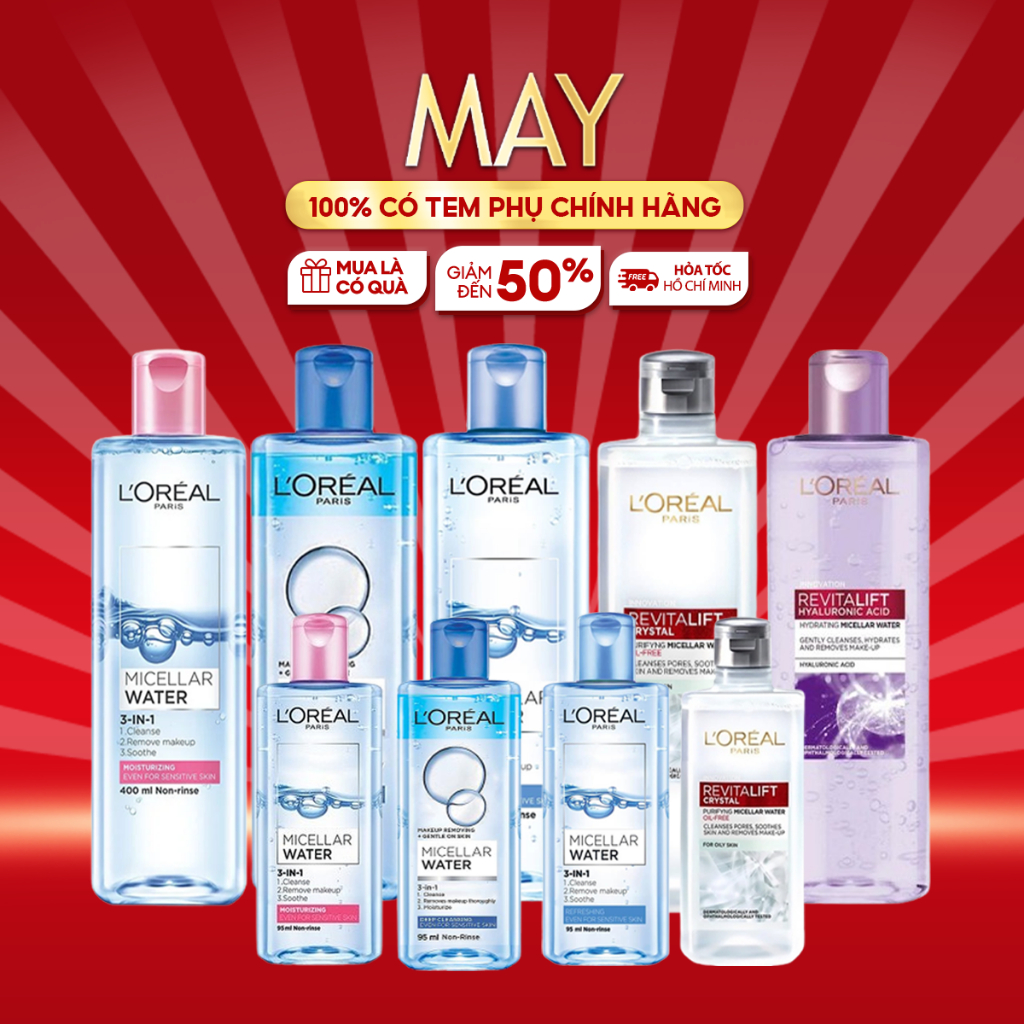 Nước Tẩy Trang L’Oreal Micellar Water 3-in-1 (400ml) | Shopee Việt Nam