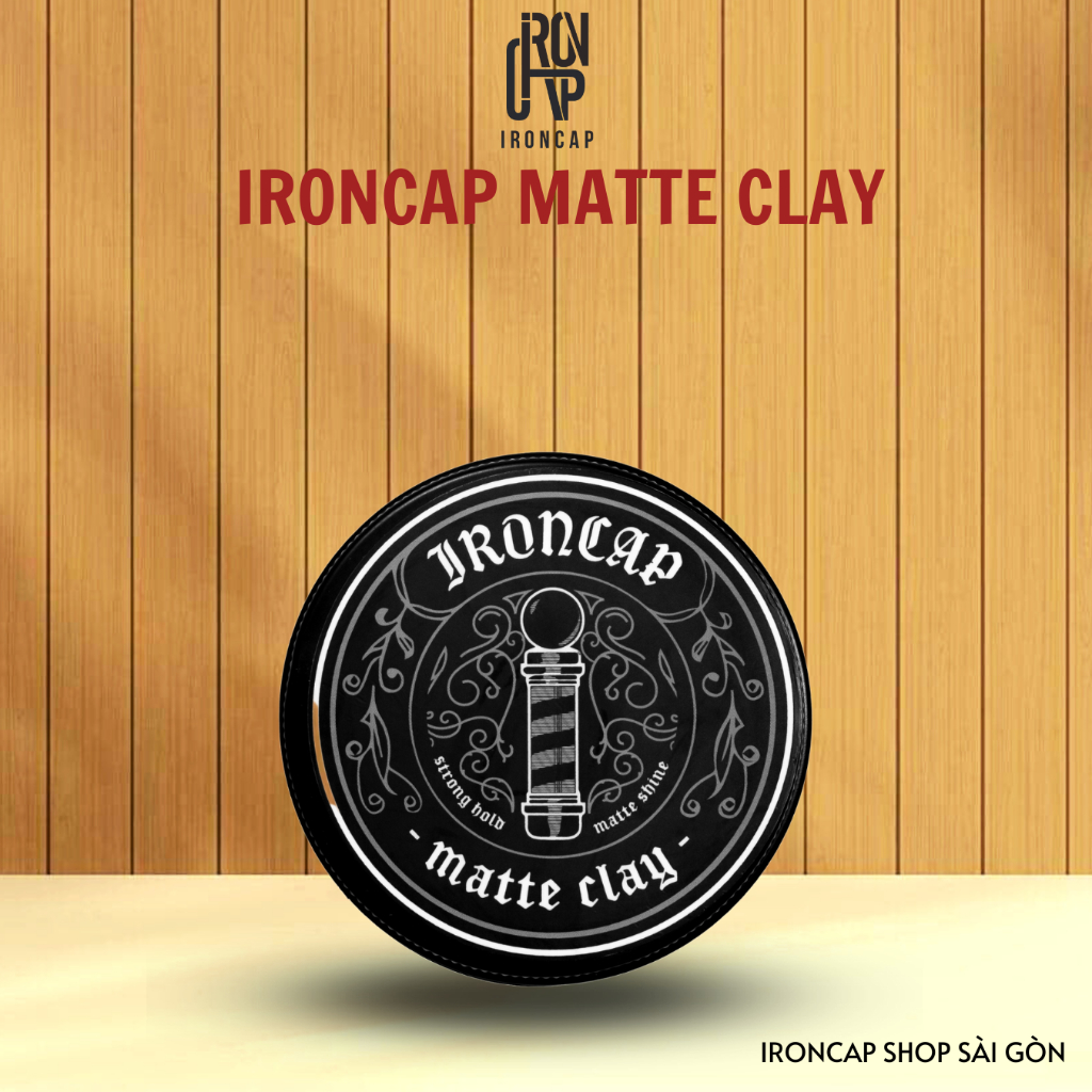 Sáp vuốt tóc IronCap Matte Clay - Wax tạo kiểu tóc nam - Ironcap Shop Sài Gòn | Shopee Việt Nam