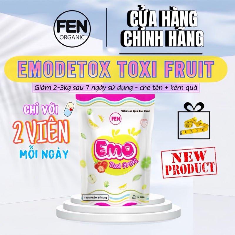 (Che Tên - Chính Hãng) Detox Emo Toxi Fruit Dạng Viên Mẫu Mới - Giảm ...