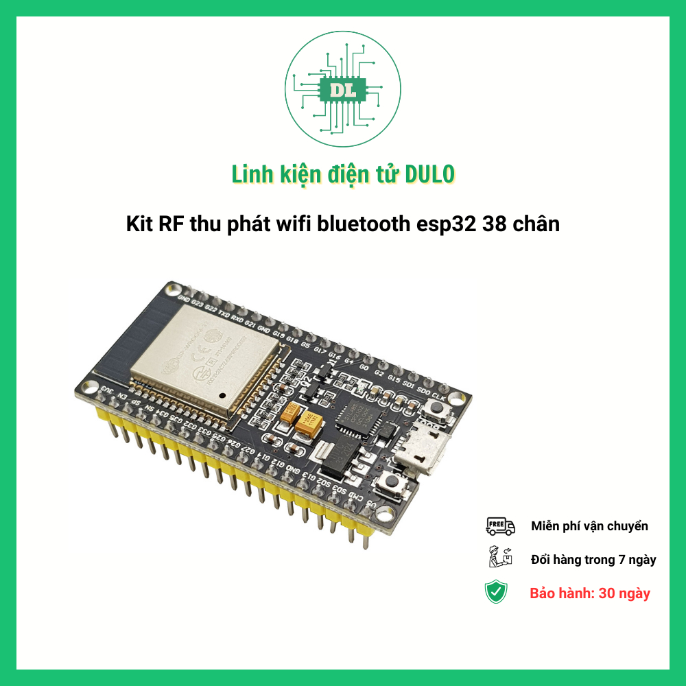 ESP32 38 chân - Kit Thu Phát Wifi Bluetooth ESP32 38 Chân CP2102 Micro ...