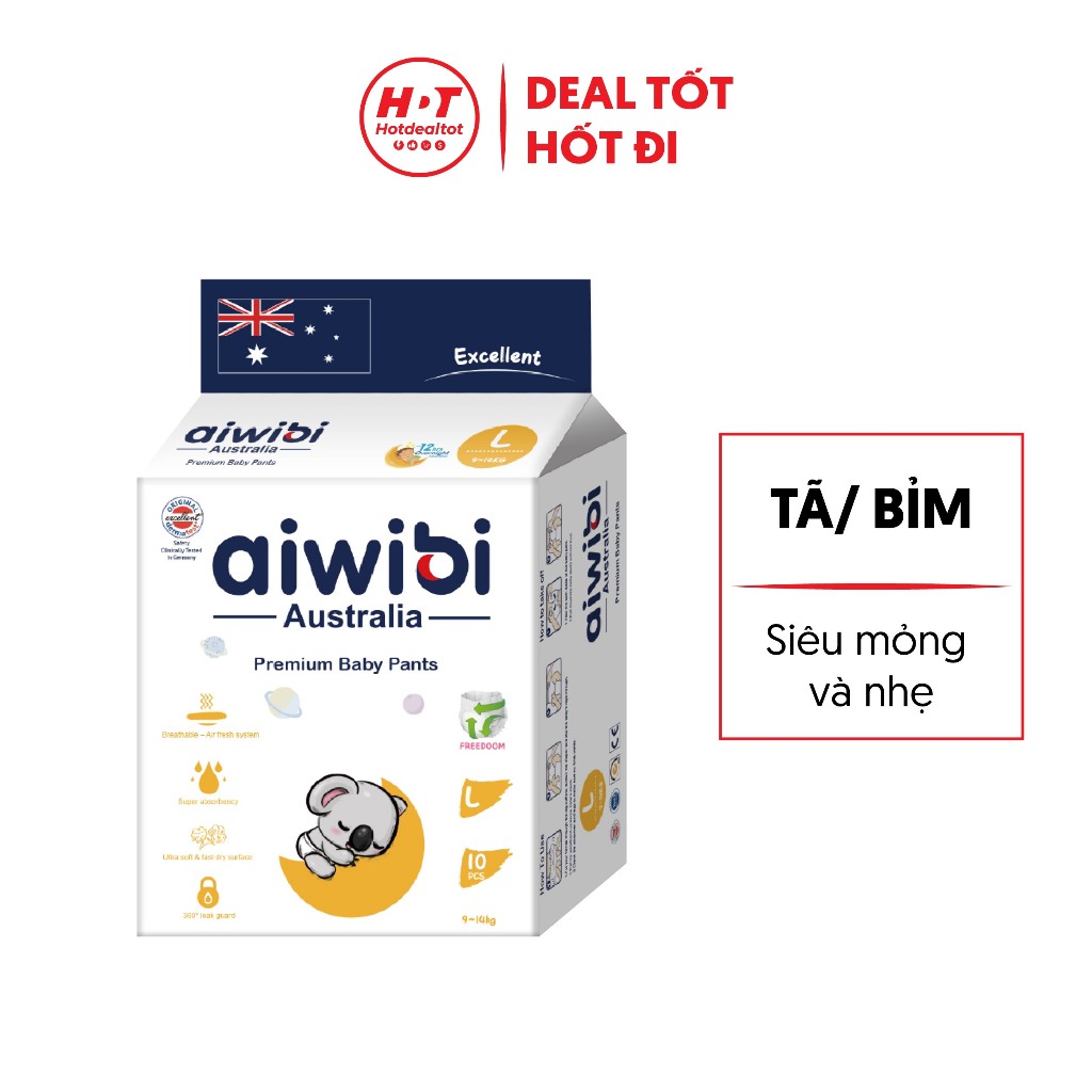 Tã Quần Cao Cấp Aiwibi, Gói Nhỏ 8-11 Miếng/Gói, Chính Hãng Úc Bảo Vệ ...