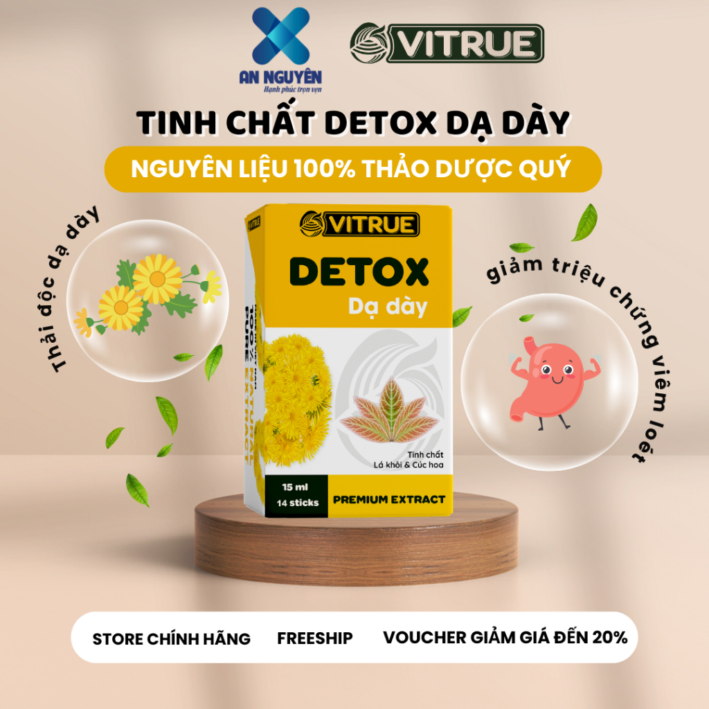 [CHÍNH HÃNG] Tinh chất uống detox thải độc dạ dày, giảm viêm loét, giảm ...