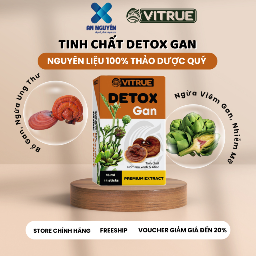 [CHÍNH HÃNG] Tinh Chất Uống Detox Thải Độc Gan, Ngừa Ung Thư, Xơ gan ...
