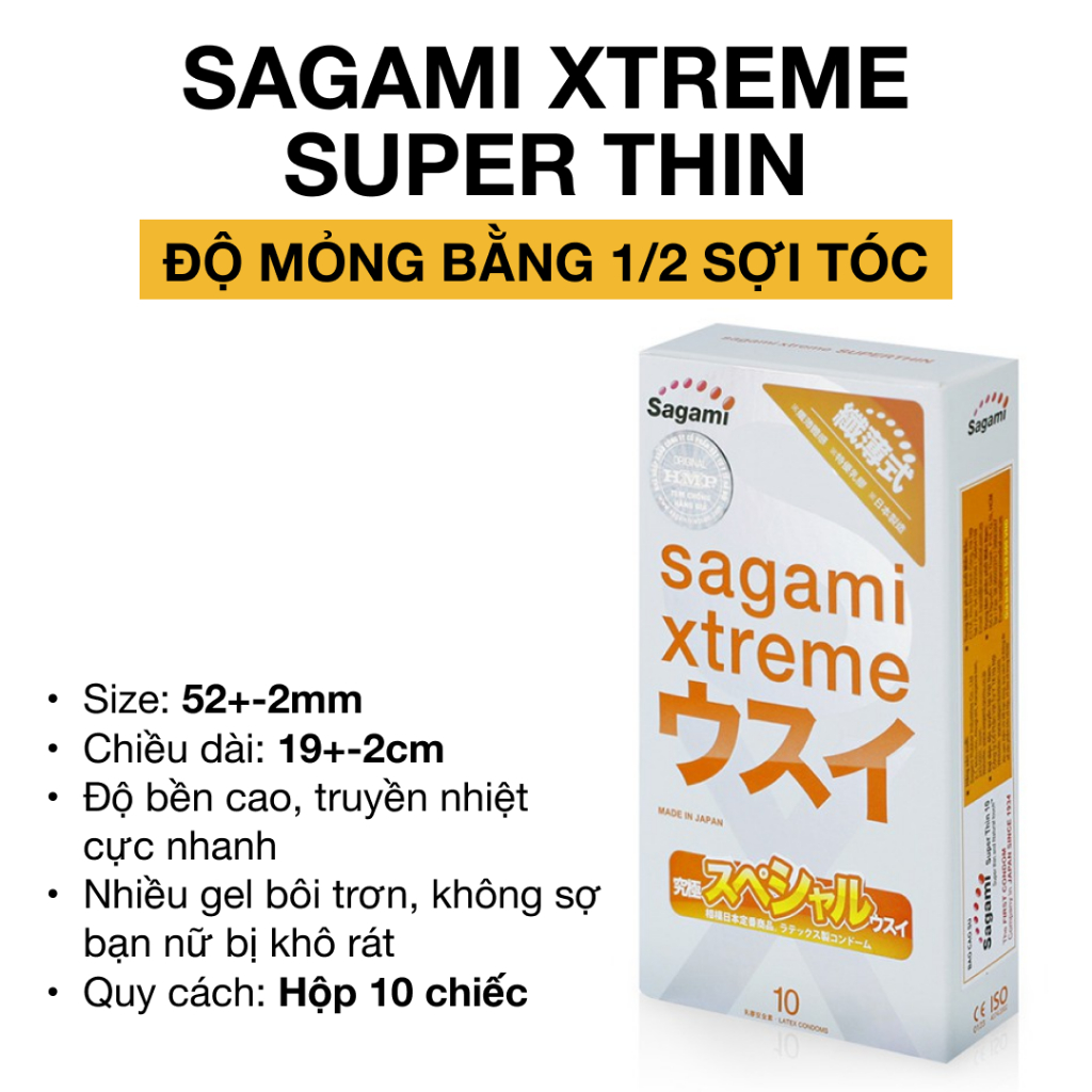 Bao Cao Su PLAYAH Super Invisible Siêu Mỏng Size 52mm Hộp 10c, Hộp 3c ...