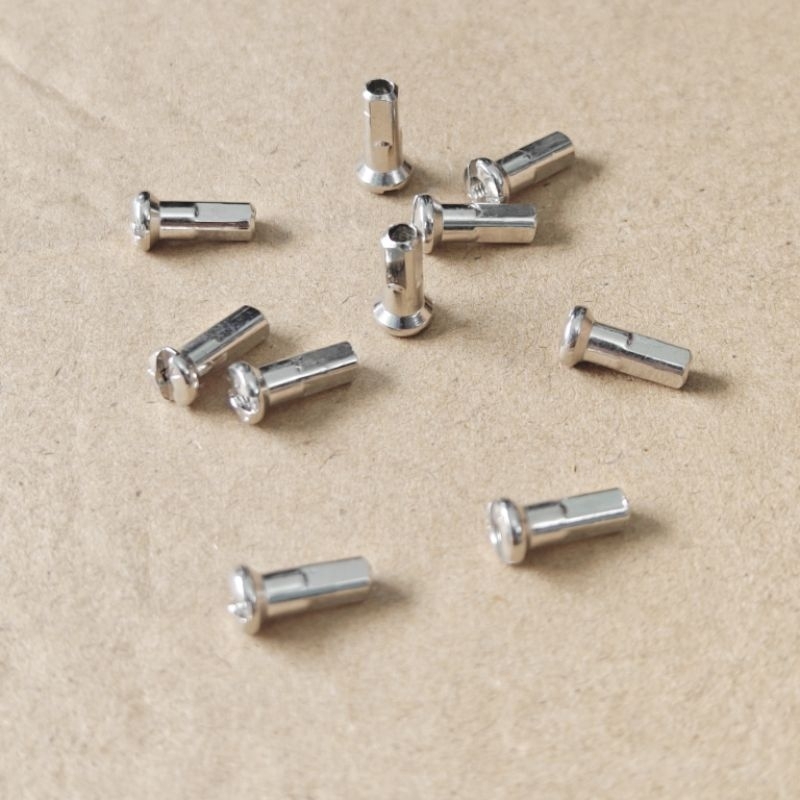 Set 10 chân nan hoa, chân căm xe đạp 13G đồng thau | Shopee Việt Nam