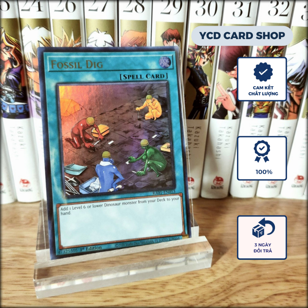 [YCDcardgame] Thẻ bài Yugioh Chính Hãng Fossil Dig | Shopee Việt Nam