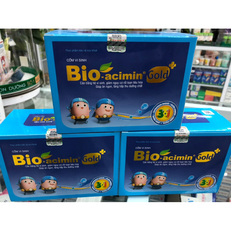 Cốm Bio-acimin Gold bổ sung lợi khuẩn, vitamin hộp 30 gói x 4g | Shopee ...